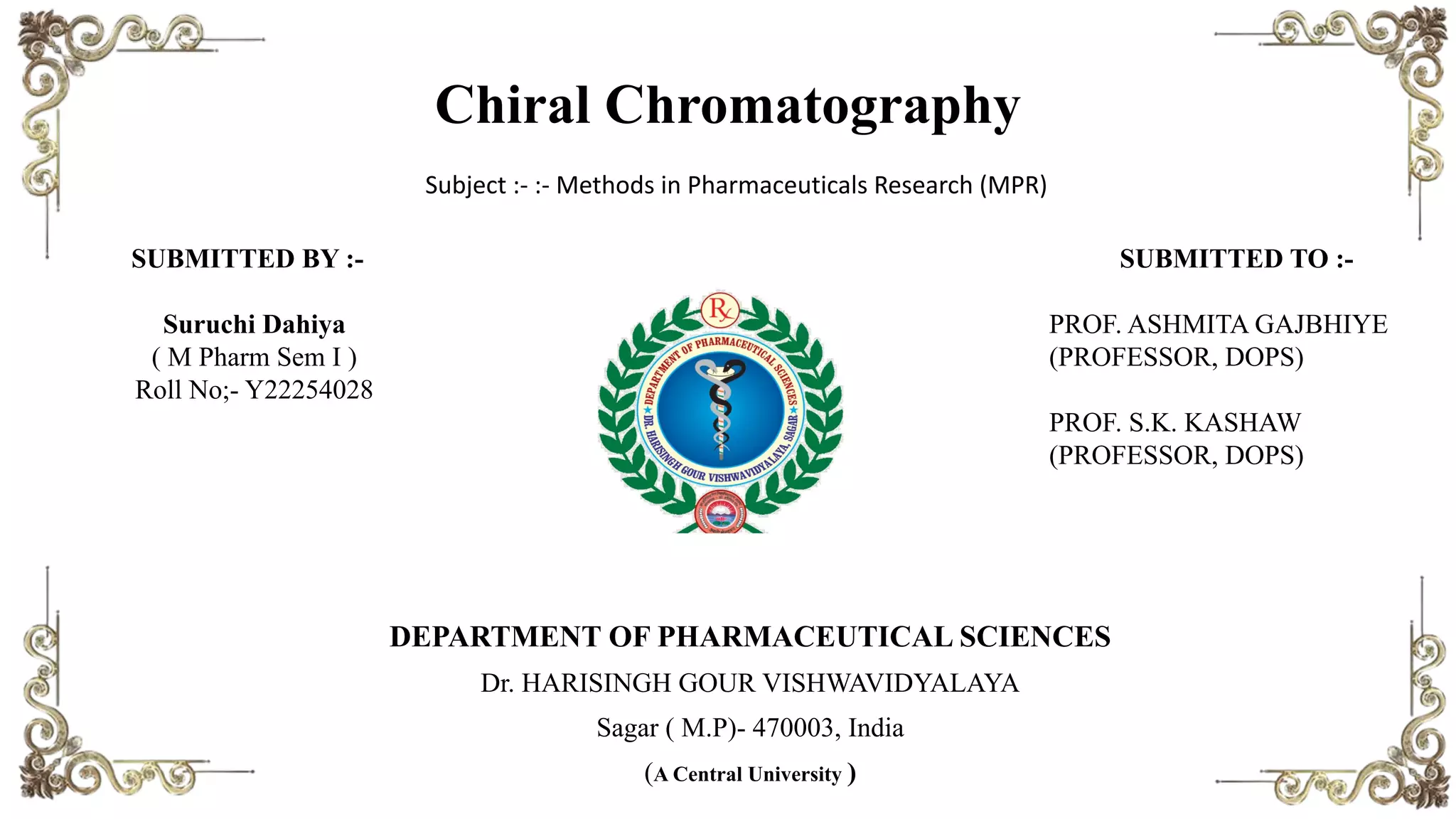 chiral chromatography | PDF