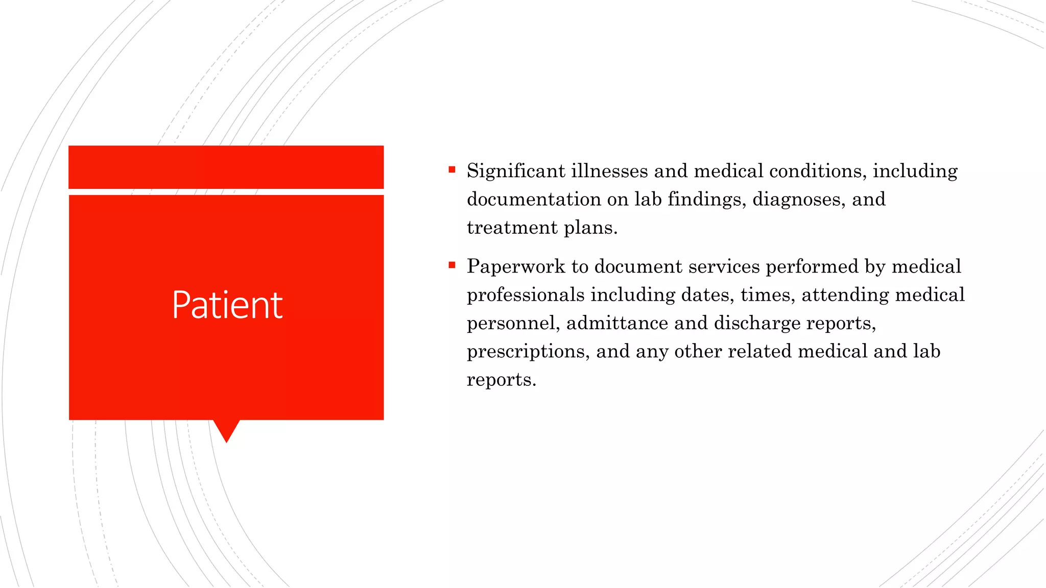 Medical Records: Intro, importance, characteristics & issues | PPTX