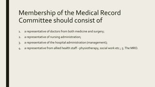 Medico Legal implication of medical records-India | PPTX