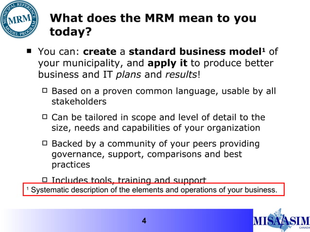 MRM Overview December 2011 | PPT