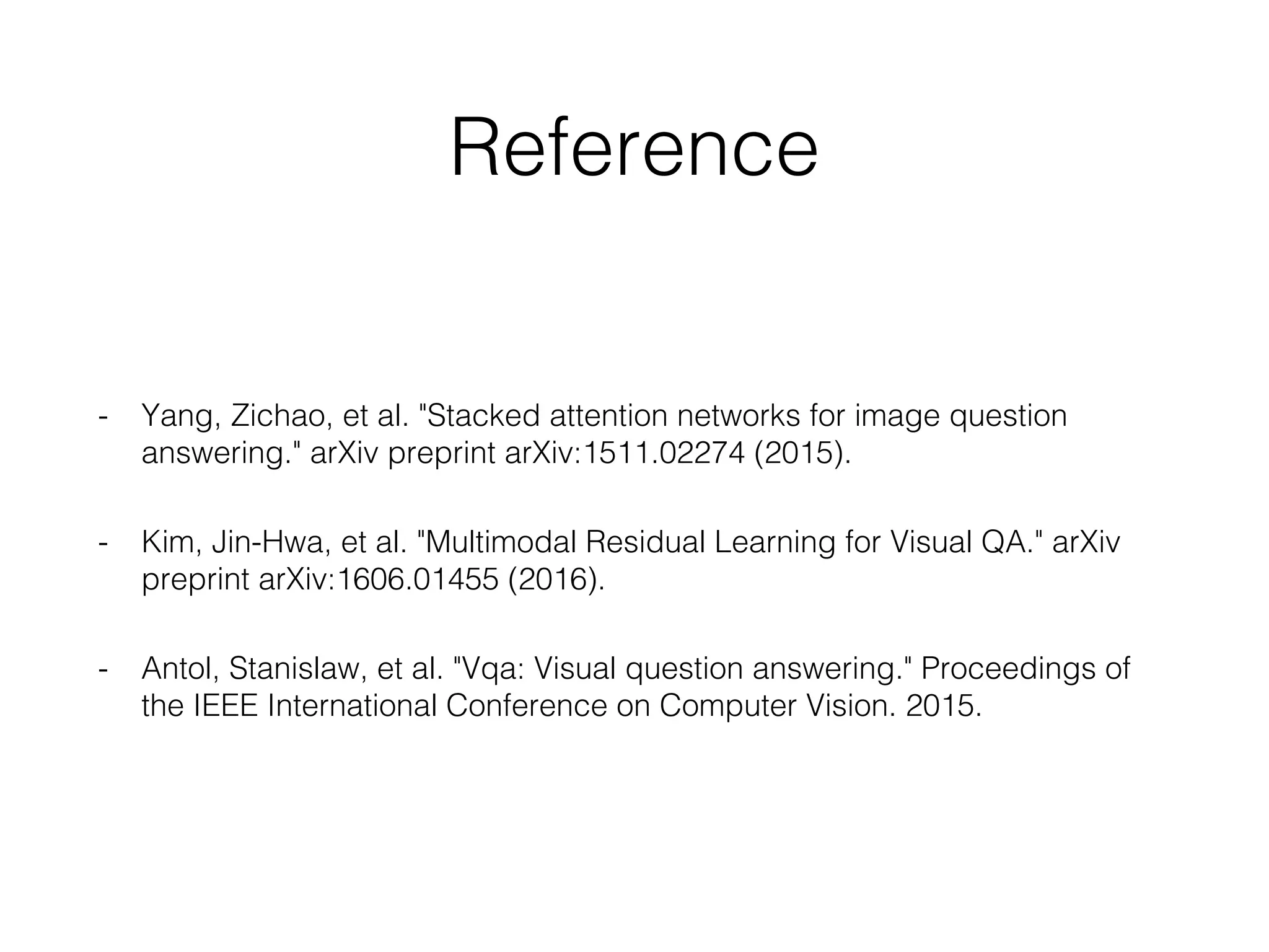 Multimodal Residual Learning for Visual QA | PDF