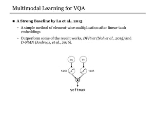 Multimodal Residual Networks for Visual QA | PPT