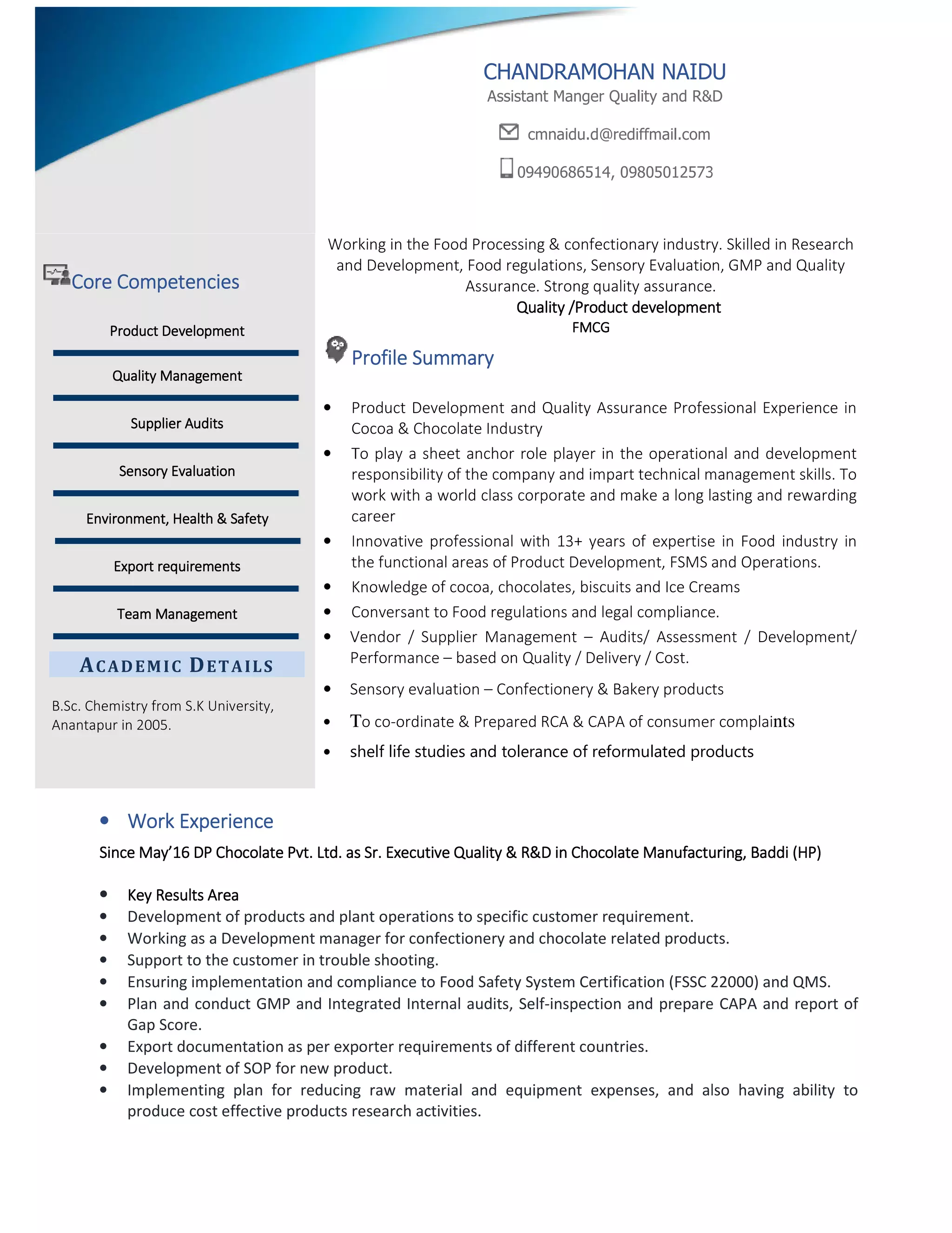 Mr Chandramohan Naidu | PDF