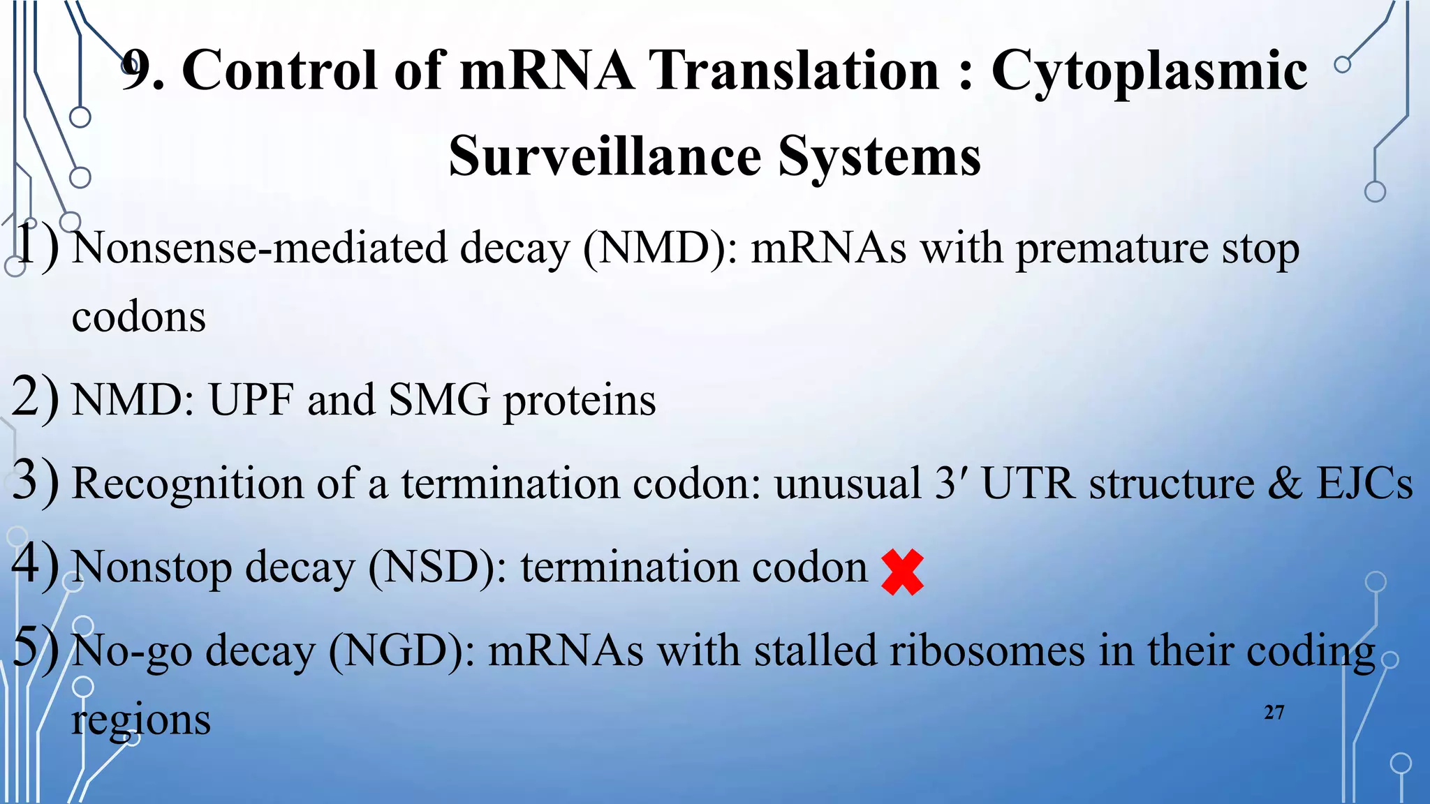 mRNA stability and localization | PPTX