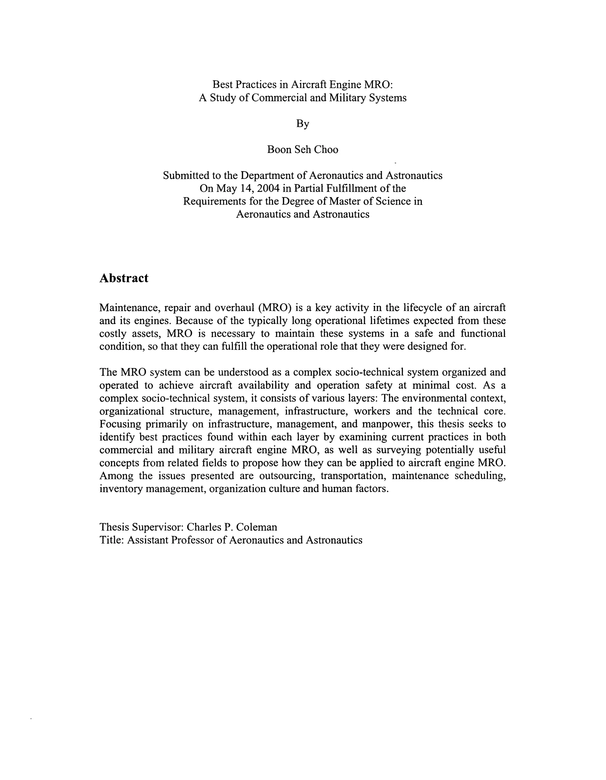MRO Best practices | PDF
