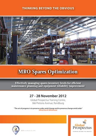 Mro spares opt-mrktng | PDF