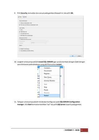 Cara menghubungkan Database antar PC | DOCX