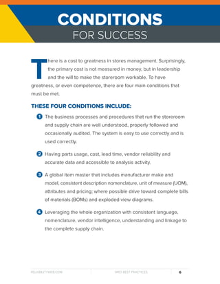 Mro best practices | PDF