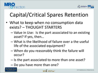 MRO Material Dispositioning | PPSX