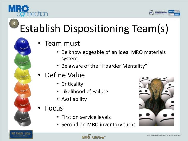 MRO Material Dispositioning