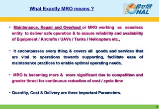 MRO in Military aviation Maintenance practices | PPT
