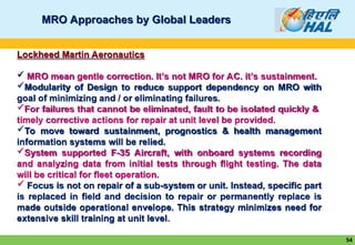 MRO in Military aviation Maintenance practices | PPT