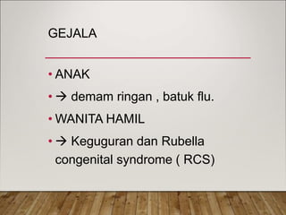 imunisasi measles rubella indonesia puskesmas | PPT