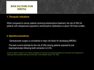 medical related osteonecrosis of the jaw MRONJ.pptx