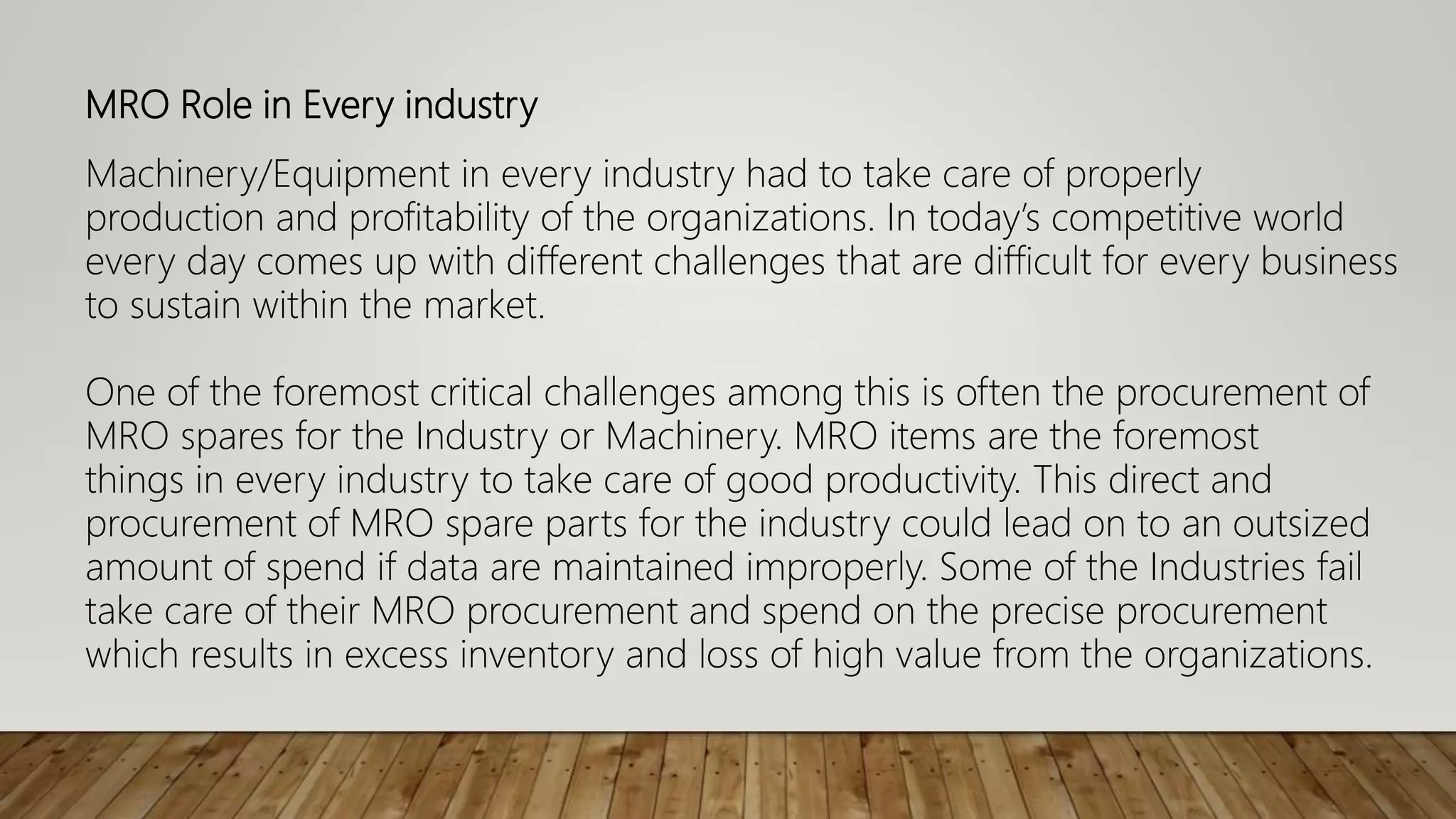Mro procurement | PPTX