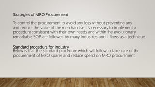 Mro procurement | PPTX