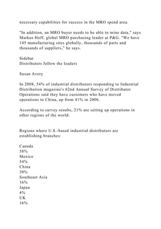 MRO sourcing goes globalfalseAvery, SusanPress the Escape ke.docx