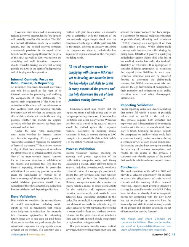 Mrotek Cullinane Feature Article Iasa Interpreter Summer 2010 | PDF | Business Accounting ...