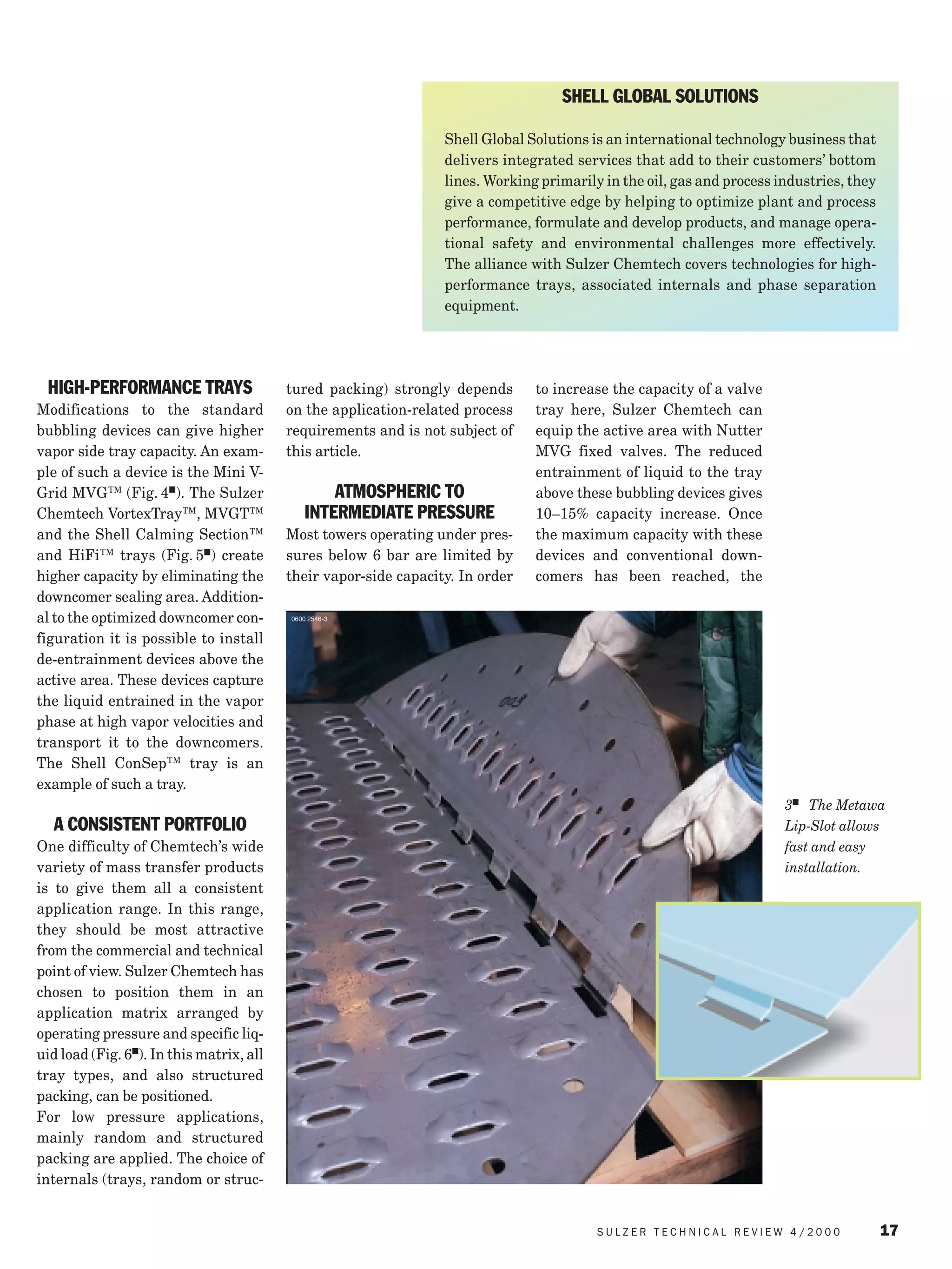 The Right Tray for your distillation processes | PDF