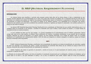 MRP | PDF