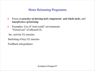 Motor relearning program | PDF