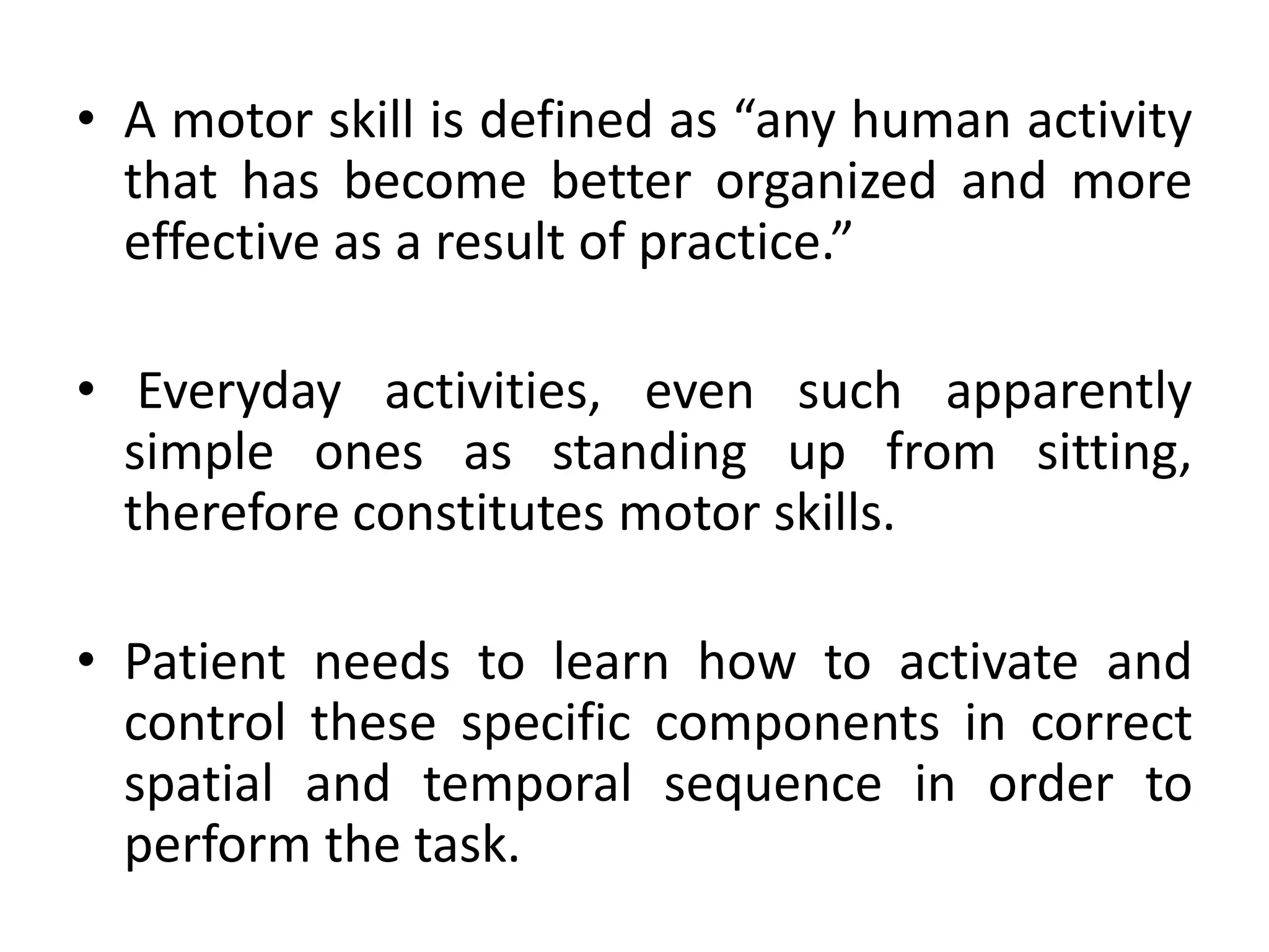 Motor relearning Programme | PPTX