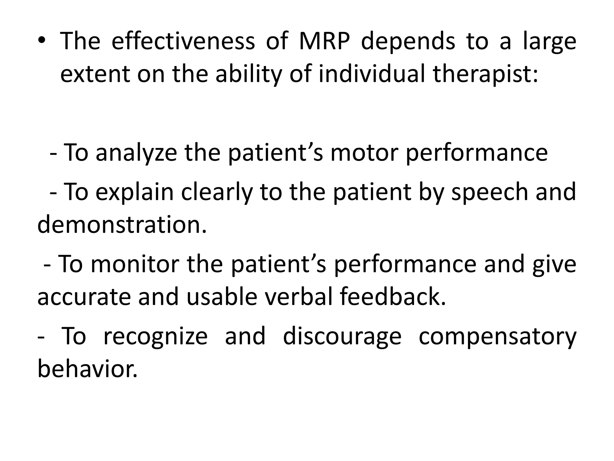 Motor relearning Programme | PPTX