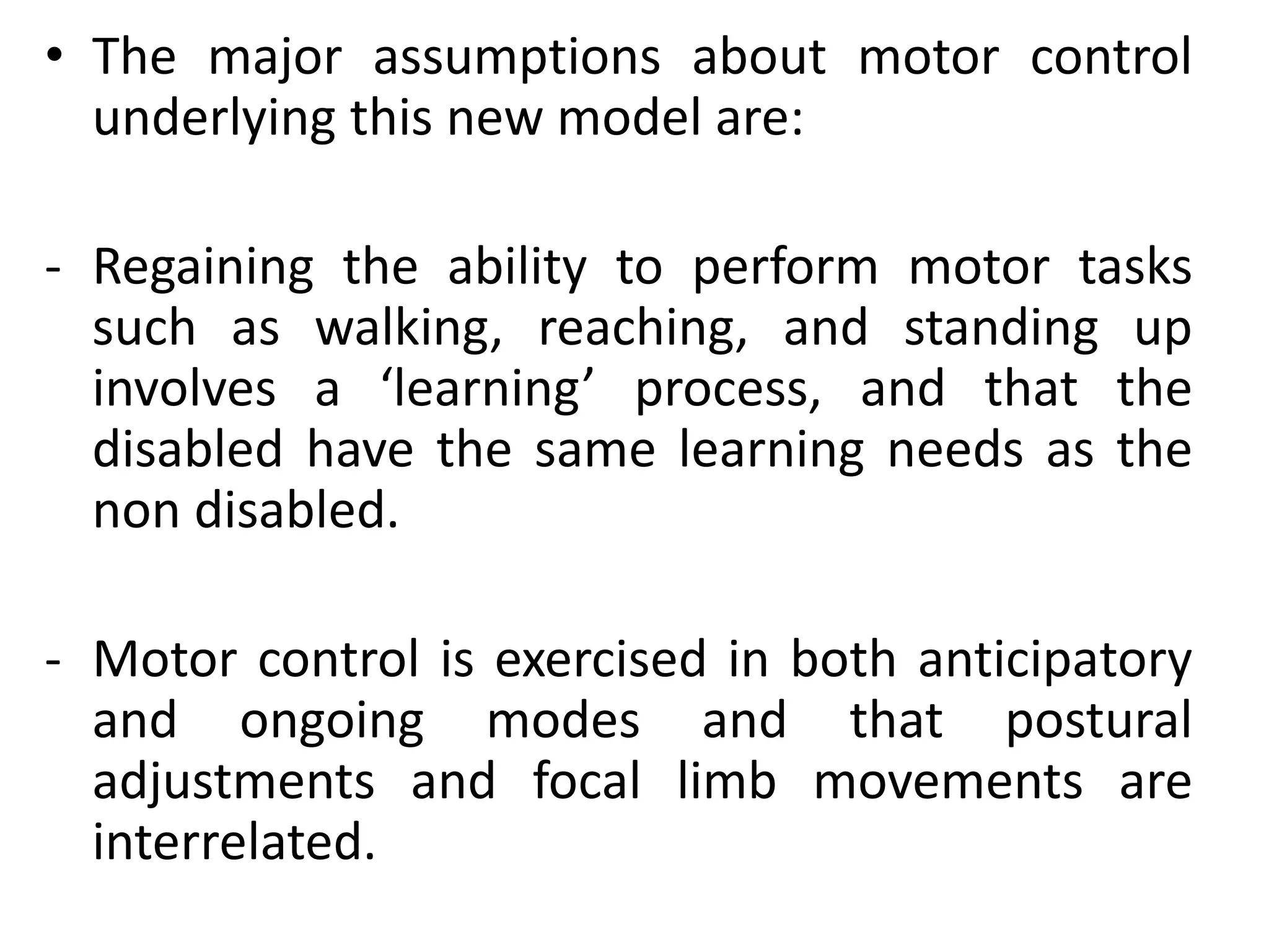 Motor relearning Programme | PPTX