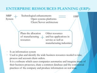 MRP IN SERVICES & ERP | PPTX