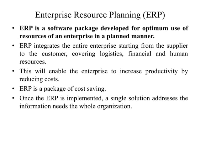 MRP-II | PPTX | Computing | Technology & Computing