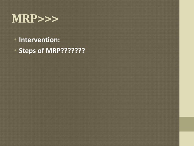 MRP-MotorRelearningProgramme.pptx. . | PPTX