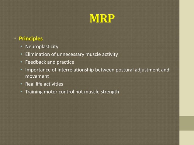 MRP-MotorRelearningProgramme.pptx. . | PPTX