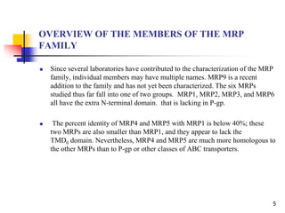 Multidrug Resistance protein | PPT