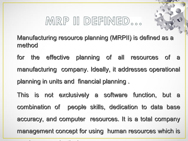 Mrp 2 and jit CAM 2171903 | PPT