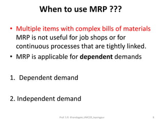 MRP CASE STUDY | PPTX