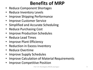 MRP CASE STUDY | PPTX
