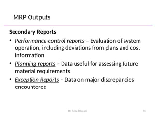 MRP,CRP and MRPII 2019 to study and .ppt