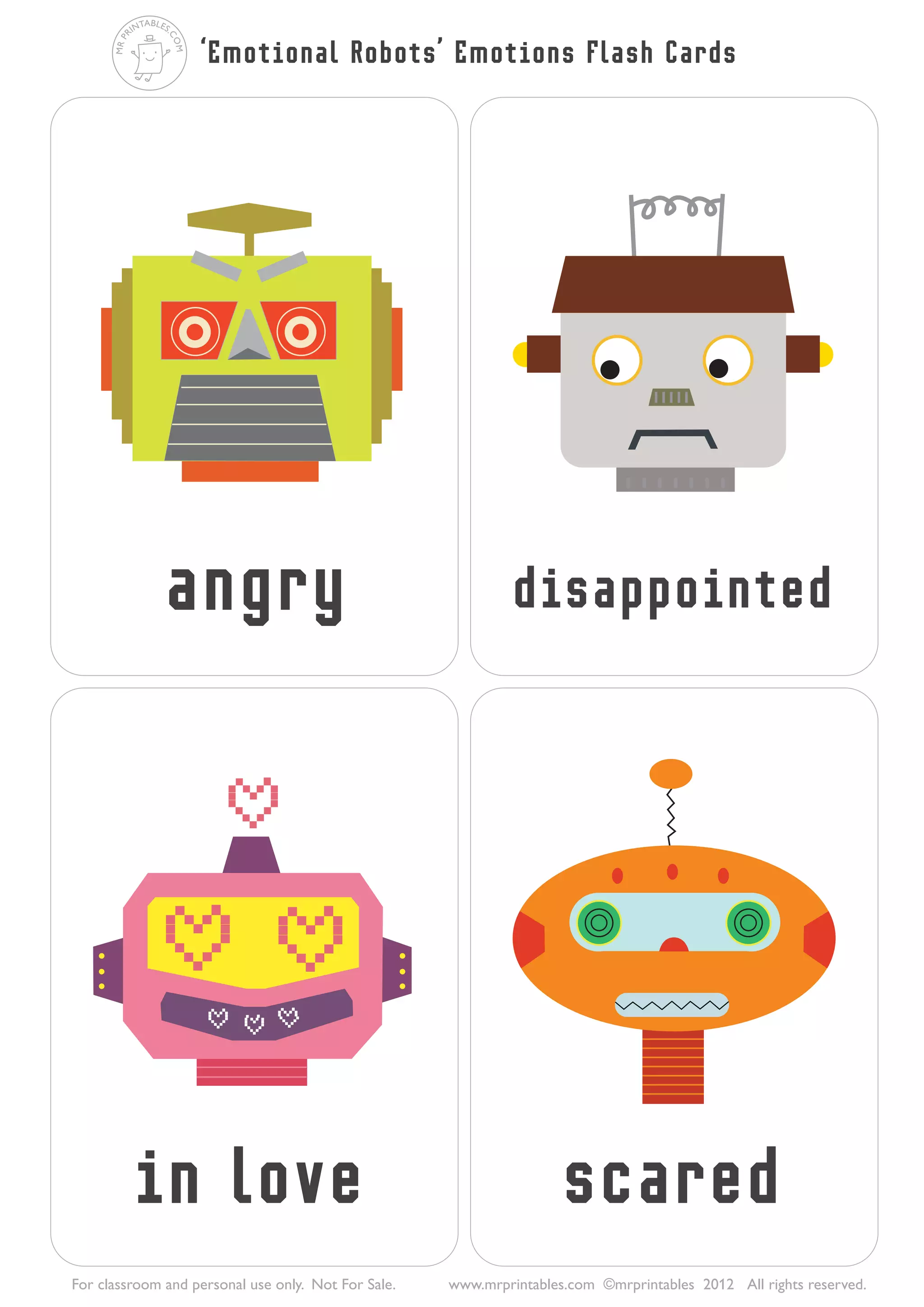 Mrpfc13 emotion-flashcards-a4 | PDF