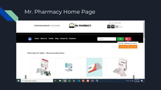 Epharmacy: Online Medicine Shop Management System | PPTX