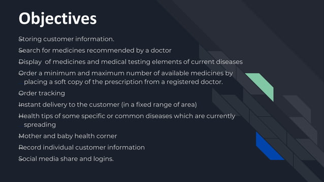 Epharmacy: Online Medicine Shop Management System | PPTX