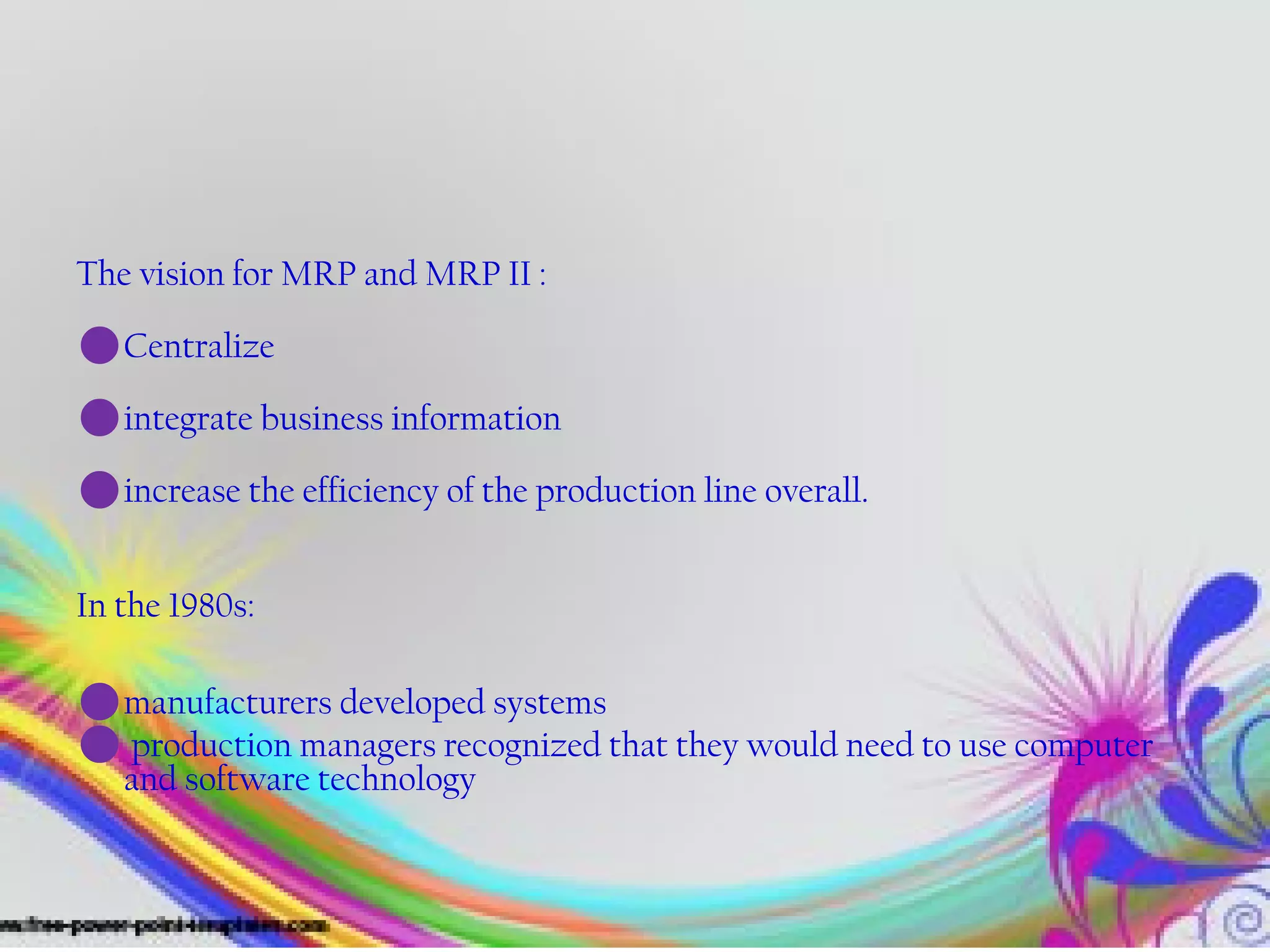 Mrp ii | PPT