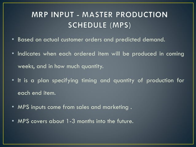 MRP I and MRP II | PPTX