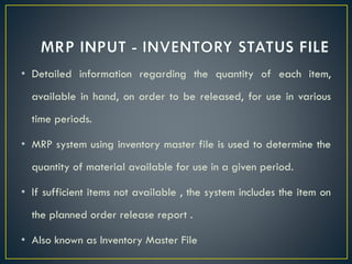 MRP I and MRP II | PPTX