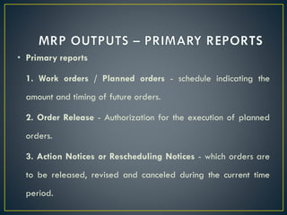 MRP I and MRP II | PPTX