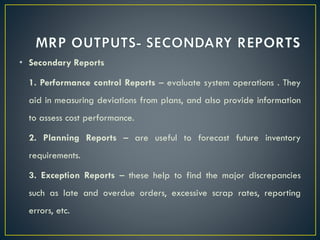 MRP I and MRP II | PPTX