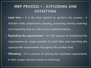 MRP I and MRP II | PPTX