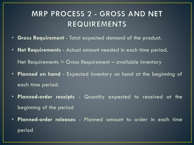 MRP I and MRP II | PPTX