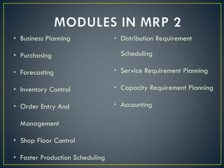 MRP I and MRP II | PPTX
