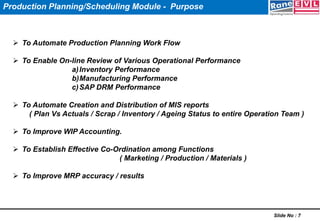 MRP & Inventory Performance Management | PPT