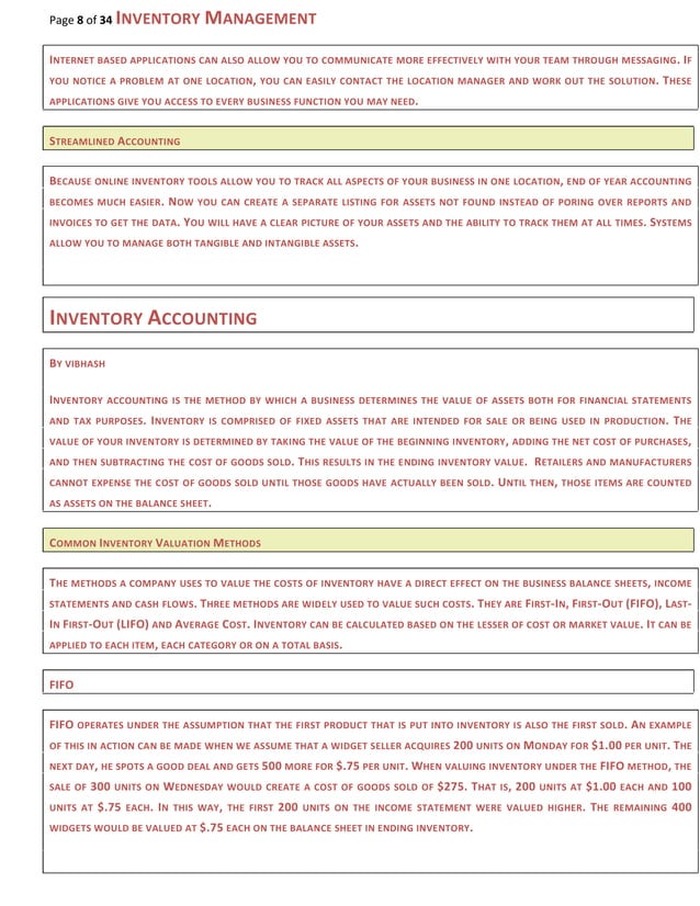 Mrp inventory management | DOCX